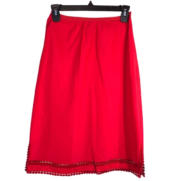 Vintage | Intimates & Sleepwear | Vintage Barbizon Red Half Slip | Poshmark